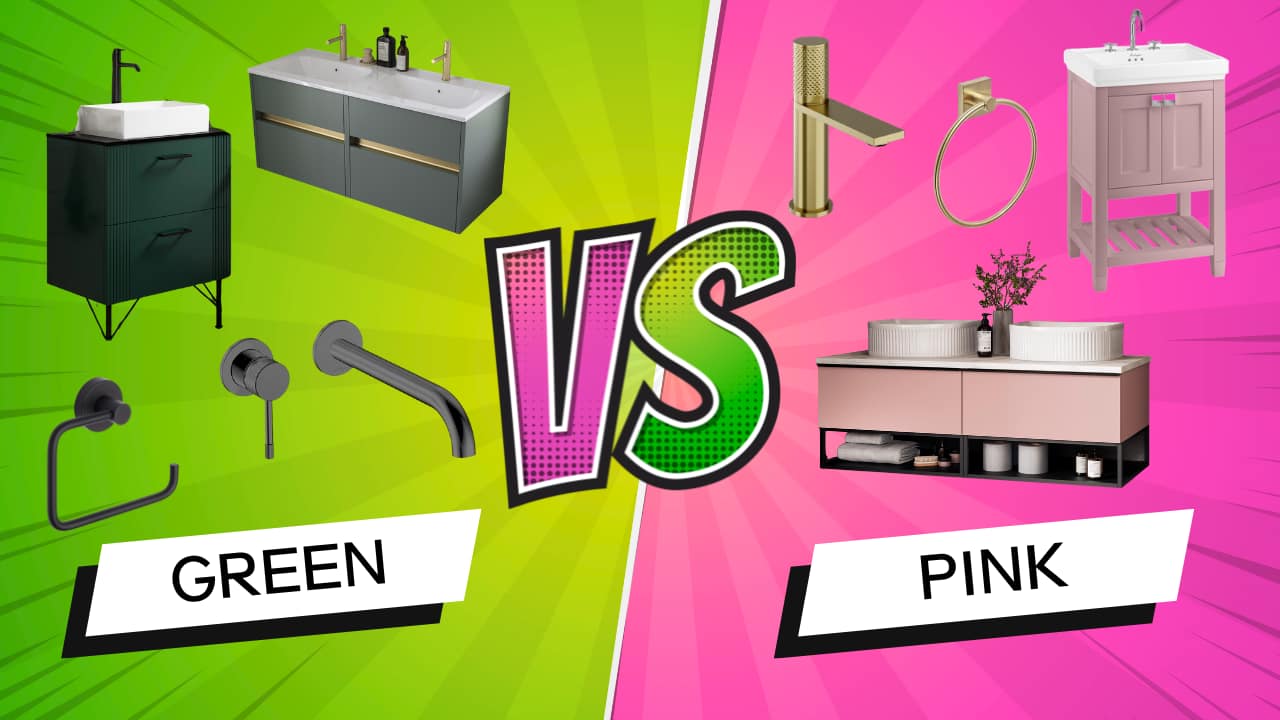Green vs Pink Bathrooms: A Wickedly Stylish Showdown - Chandler Bathrooms